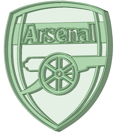 STL file Arsenal FC cookie cutter 🍪 ・3D print model to download・Cults