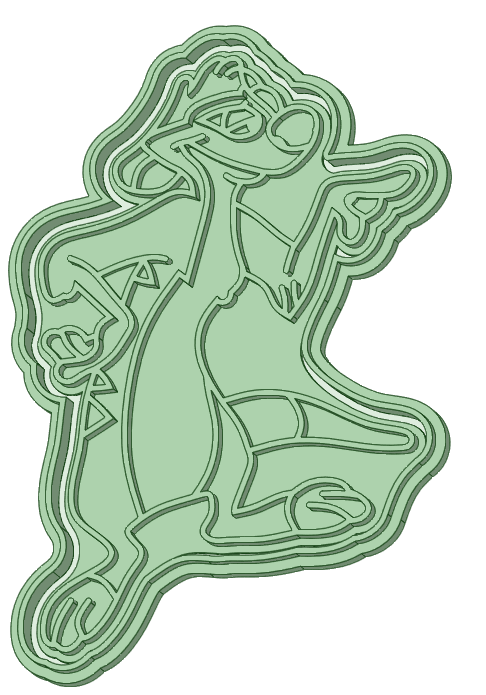 Fichier STL Timon 1 emporte-pièce Roi Lion 🦁 ・Objet pour imprimante 3D ...