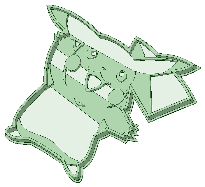 STL file Pikachu cookie cooter 🍪・3D printable design to download・Cults