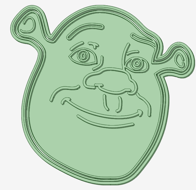 🍪 Shrek face cookie cutter・ STL File for 3D printing・Cults