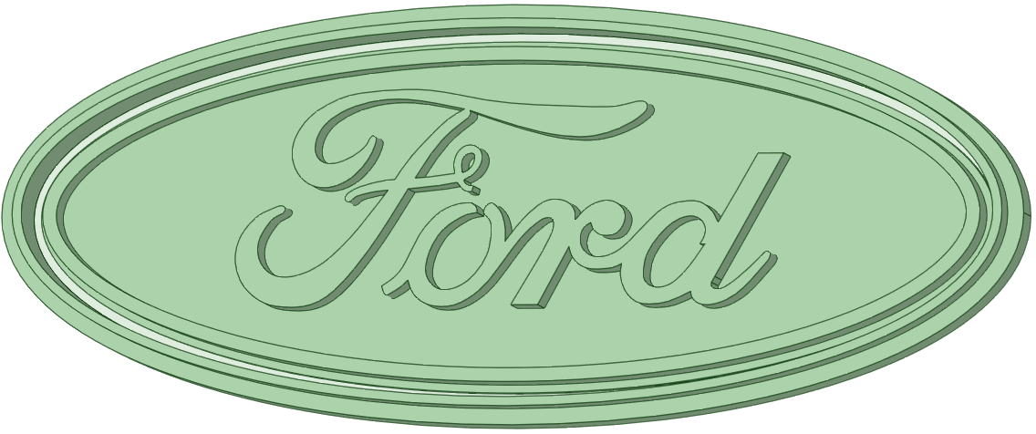 🚙 Ford logo cookie cutter・ STL File for ・Cults