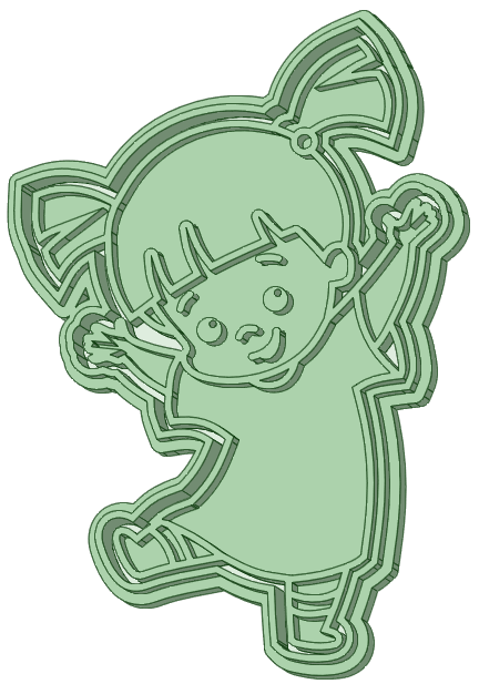 STL file Boo whole 70 mm Monster inc cookie cutter 👹 ・3D printer model ...
