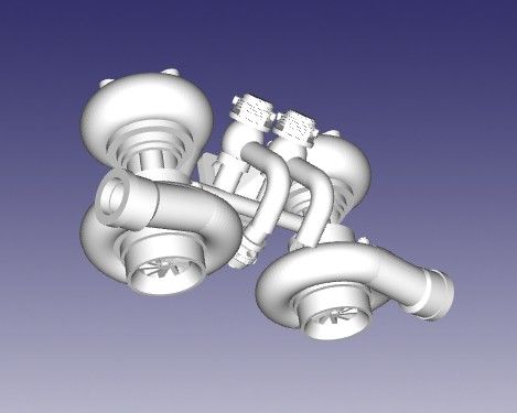 👽 TURBO MIRRORED 102MM W/ PARTS 1/12・ 3D File for ・Cults