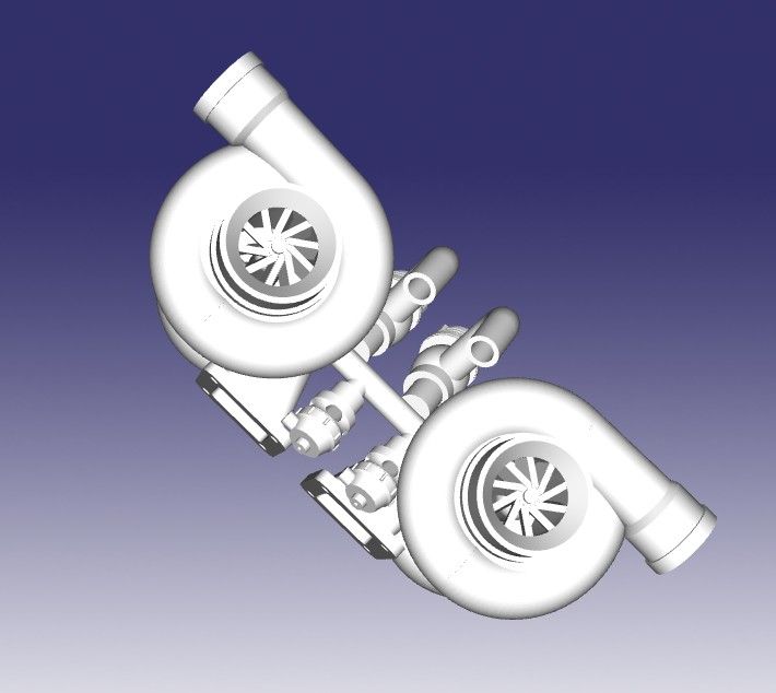 👽 TURBO MIRRORED 102MM W/ PARTS 1/12・ 3D File for ・Cults