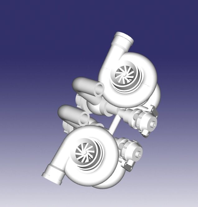 3D file TURBO MIRRORED 89MM W/ PARTS 1/12 👽 ・3D printing design to ...