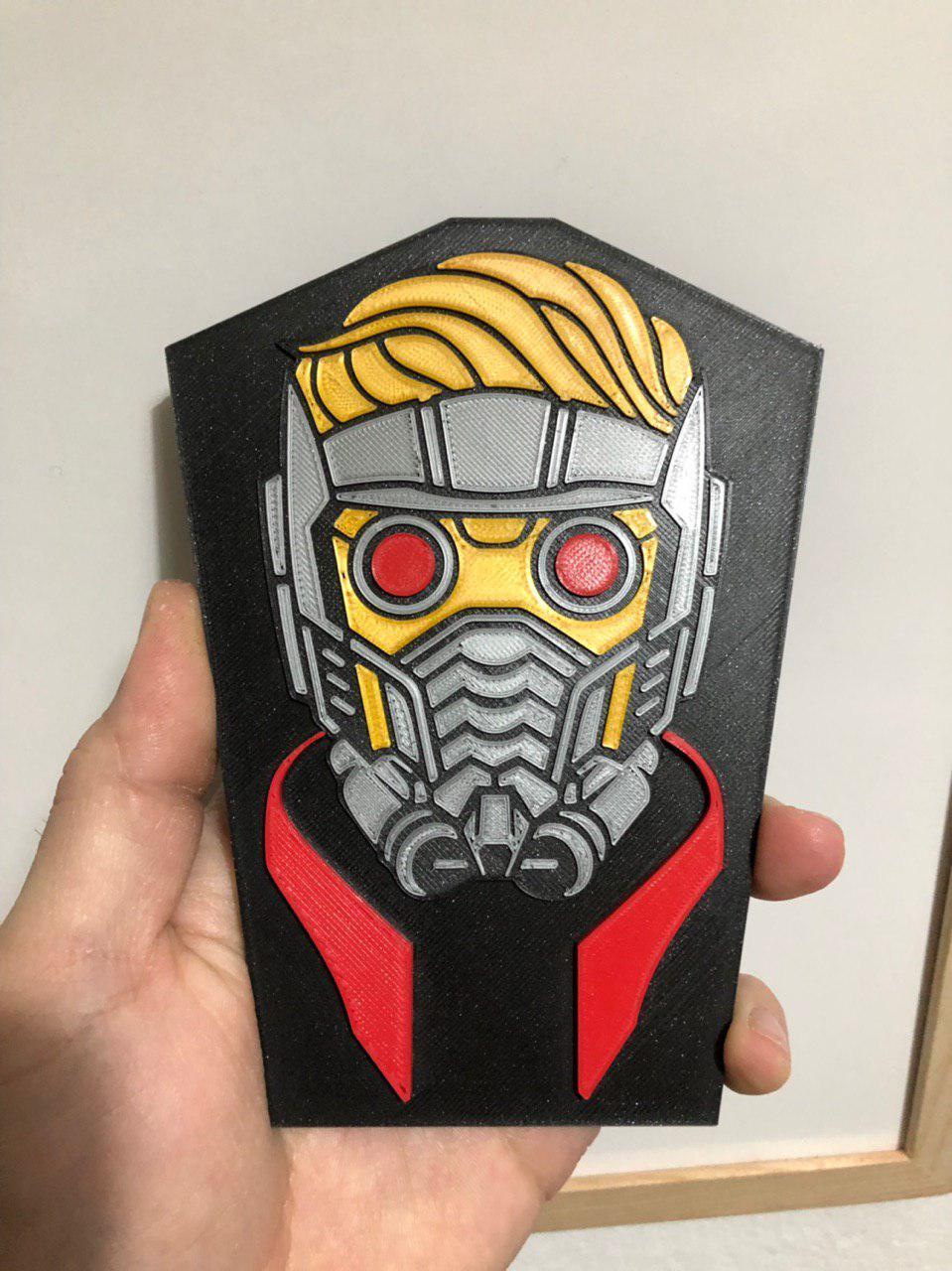 3D printing Star-Lord Badge • made with Prusa Mk3・Cults