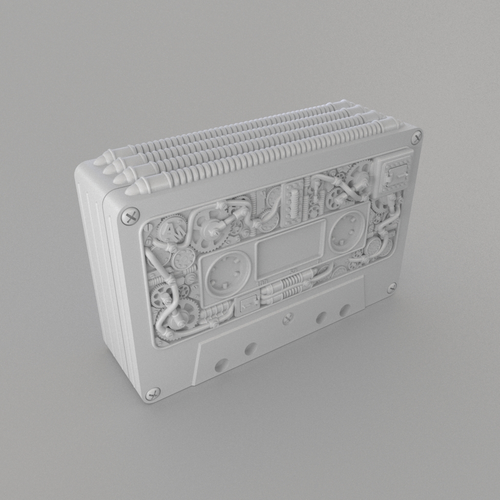 📼 Steampunk audio cassette box.・ STL File for ・Cults