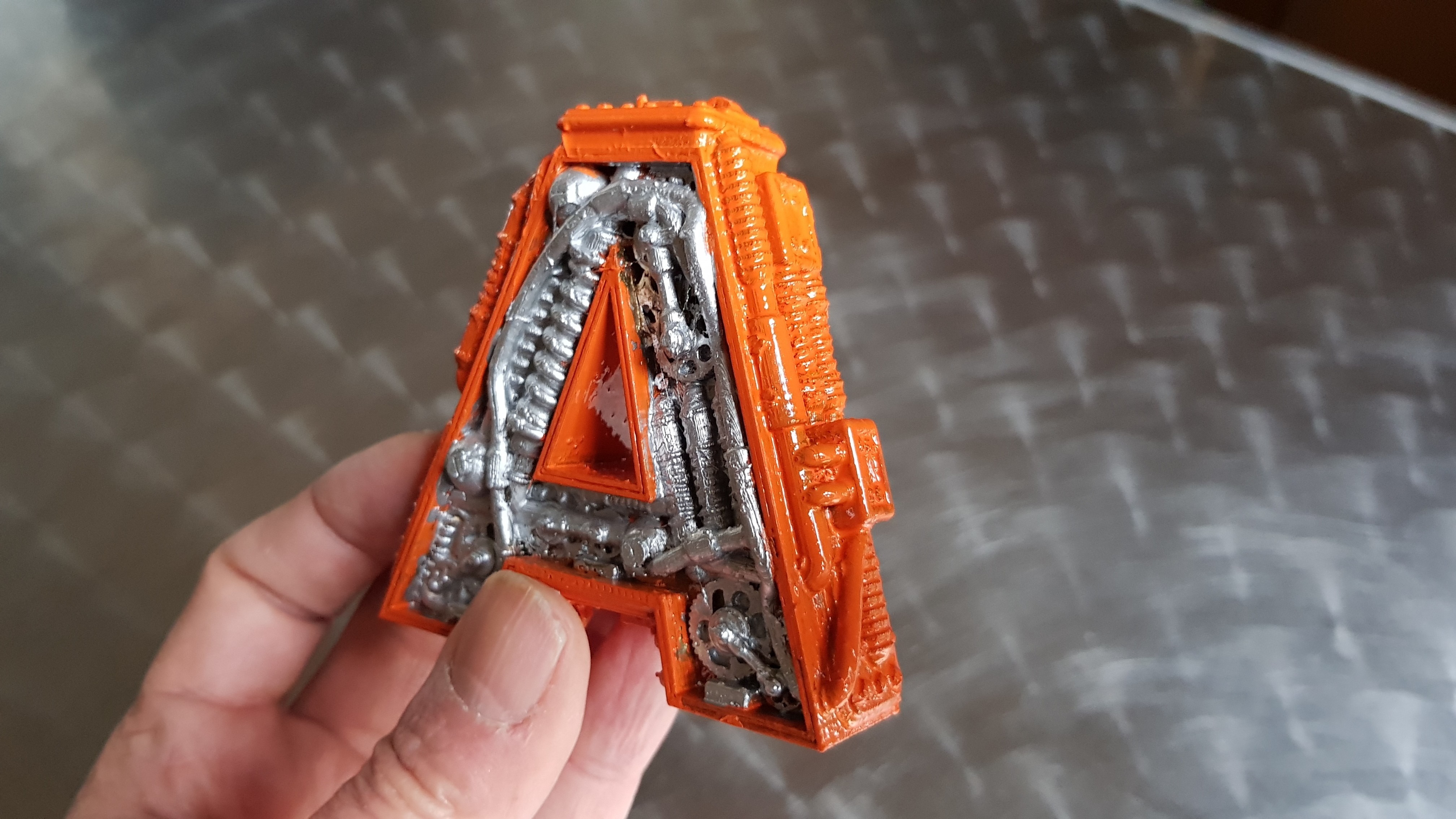 3D print Letter A Steampunk, Letter A・made with CR 10・Cults