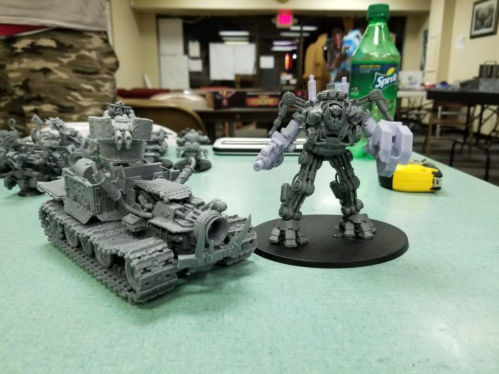 Free STL file Ork Warlord or Ghaz using a Dreadknight 🎲 ・3D printable ...