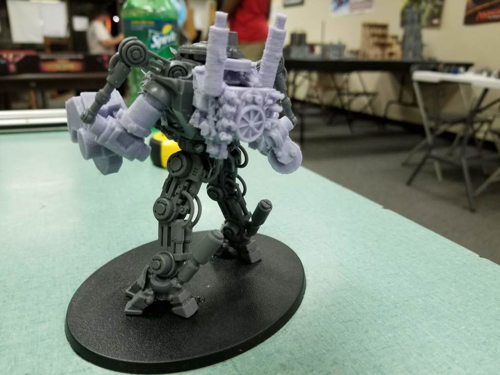 Free STL file Ork Warlord or Ghaz using a Dreadknight 🎲 ・3D printable ...