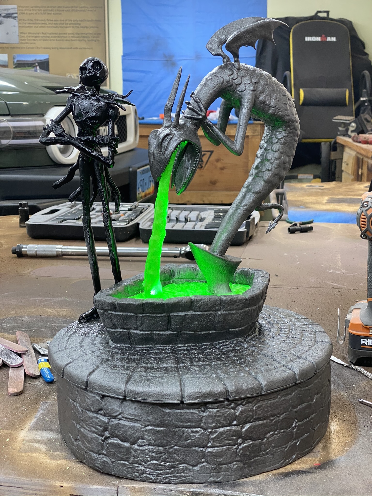 🎄 The Nightmare Before Christmas - Halloween Town Fountain・3D Print ...