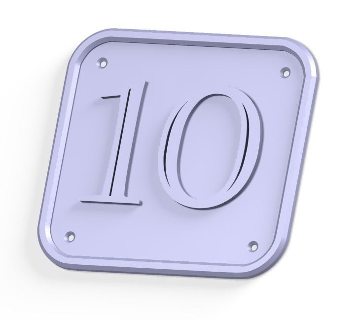 STL file House number , house number , 10 🏠 ・3D printable design to ...
