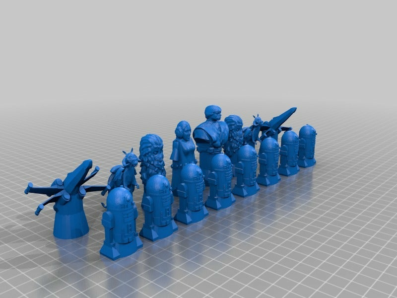 ⭐ Star Wars Chess set・Free STL File for ・Cults