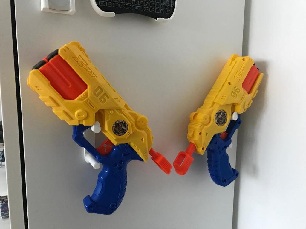 🔫 Nerf Gun Wall Mount・Free STL File for ・Cults