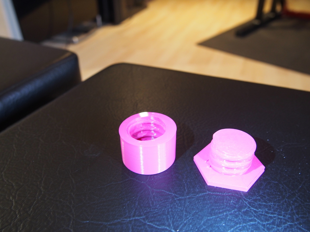 Free 3D file 30mm dumbbell/barbell thread 🧵 ・3D printer model to ...