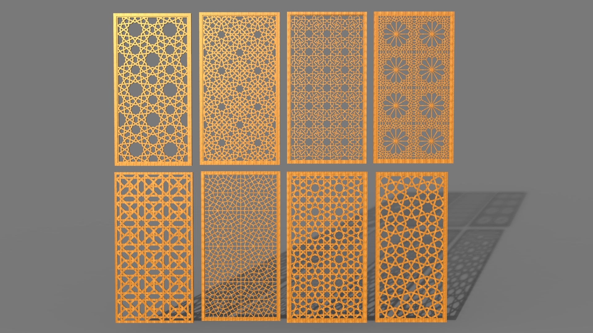 3D file Islamic panels pack 🪵 ・3D printer design to download・Cults
