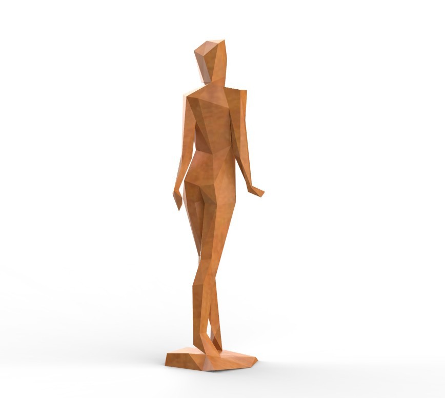 Fichier STL Faible figure de fille poly abstraite 🗿 (OBJ)・Design ...