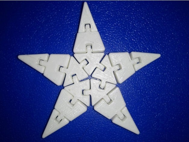 Free STL file articulated star model keychain ⭐ ・Design to download and ...