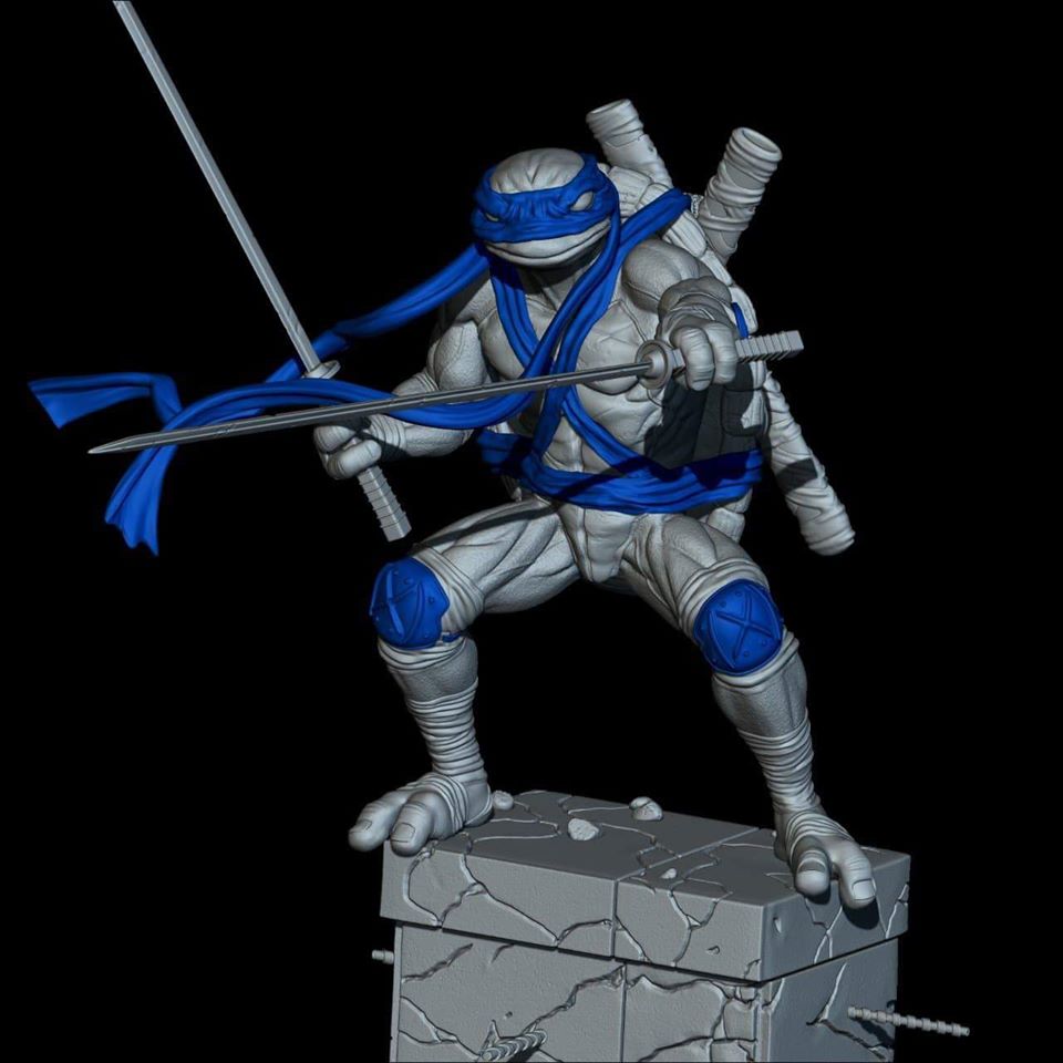 🎨 Fan Art - TMNT Diorama Set 3D print model・ 3D File for ・Cults