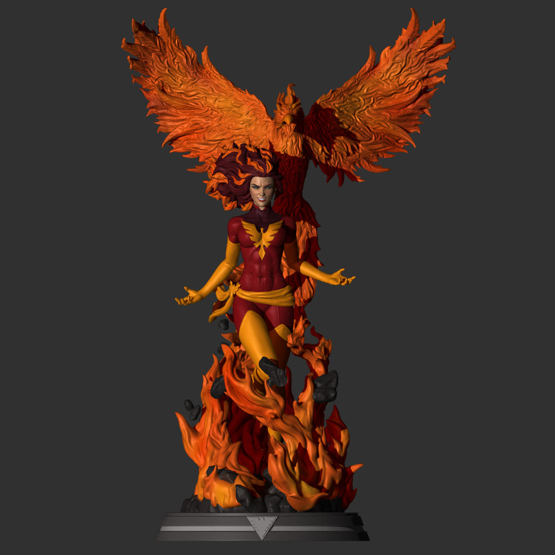 🎨 Fan Art - Dark Phoenix - Jean Grey 3D print model・ 3D File for ・Cults