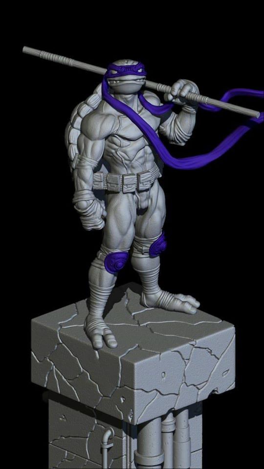 🎨 Fan Art - TMNT Diorama Set 3D print model・ 3D File for ・Cults