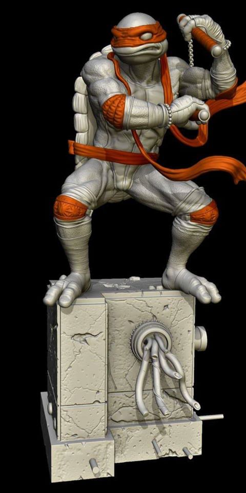 🎨 Fan Art - TMNT Diorama Set 3D print model・ 3D File for ・Cults