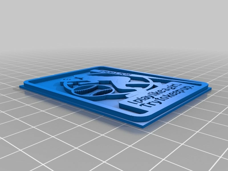 🥎 Softball Plaque・Free STL File for ・Cults