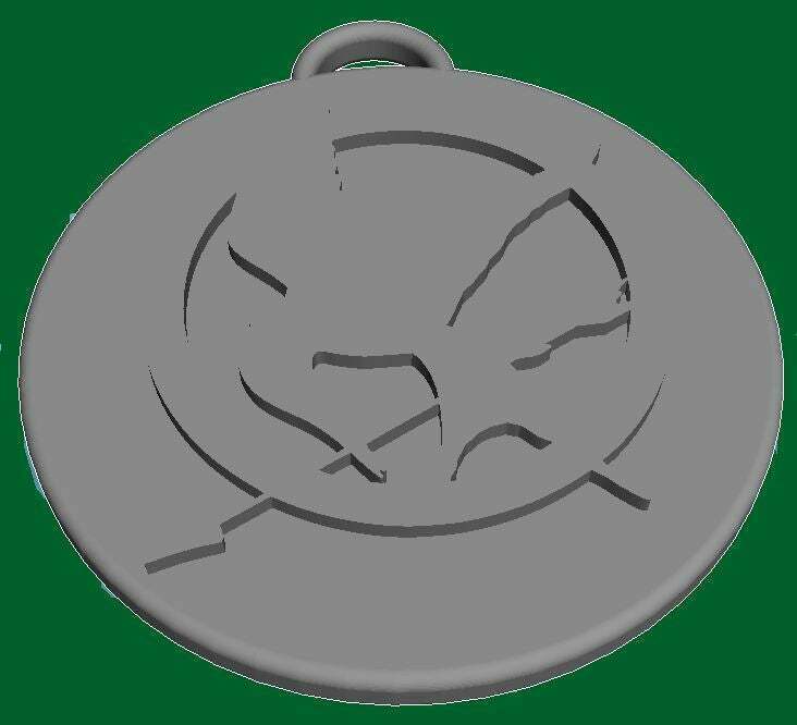 💍 Mocking Jay Medallion・Free STL File for ・Cults