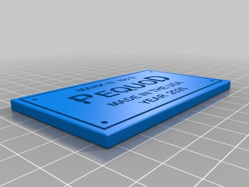 Free STL file Pequod Nameplate 🎬 ・3D printing model to download・Cults