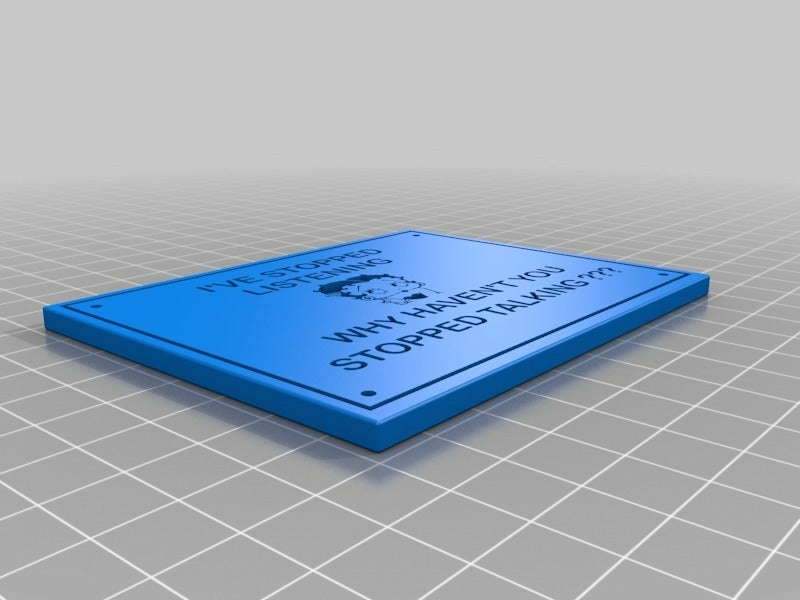 Free STL file Listening Plaque 🎨 ・3D printing idea to download・Cults
