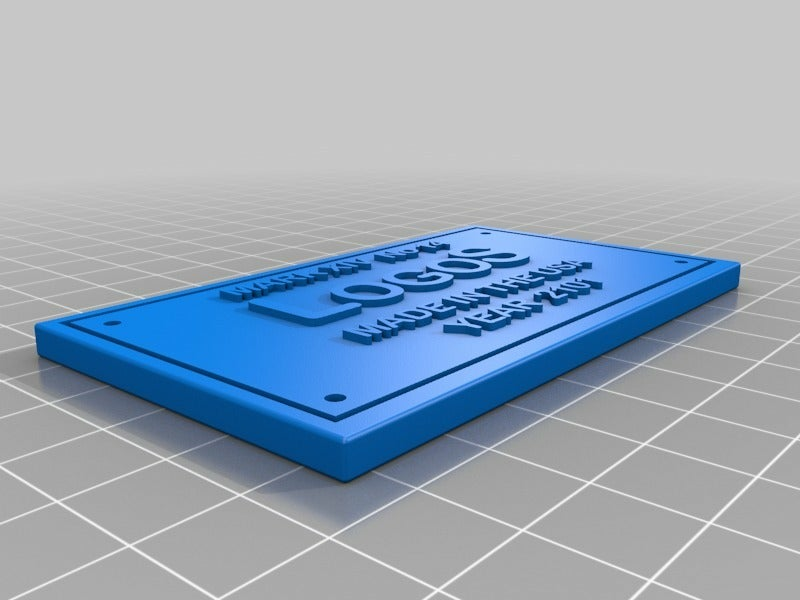 Free STL file Logos Nameplate 🎬・3D print object to download・Cults