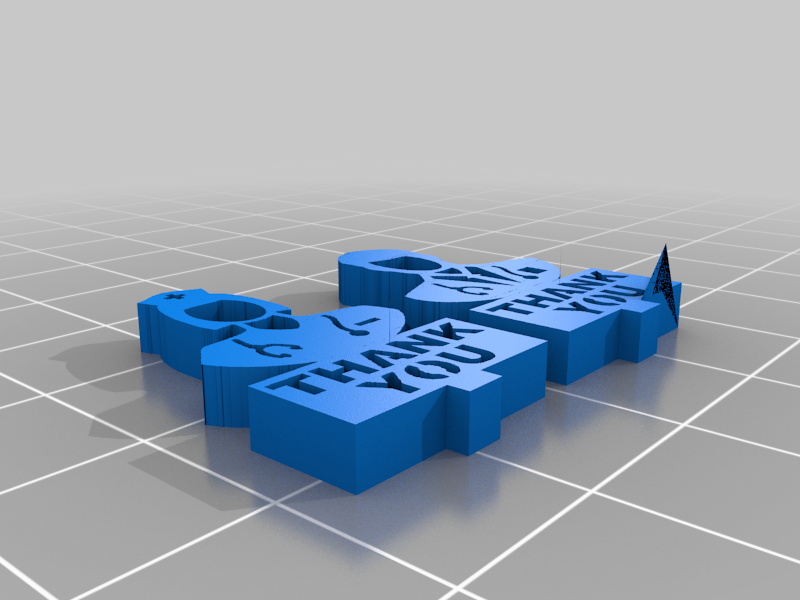 Free STL file Thank You Signs 🫵 ・3D printable design to download・Cults