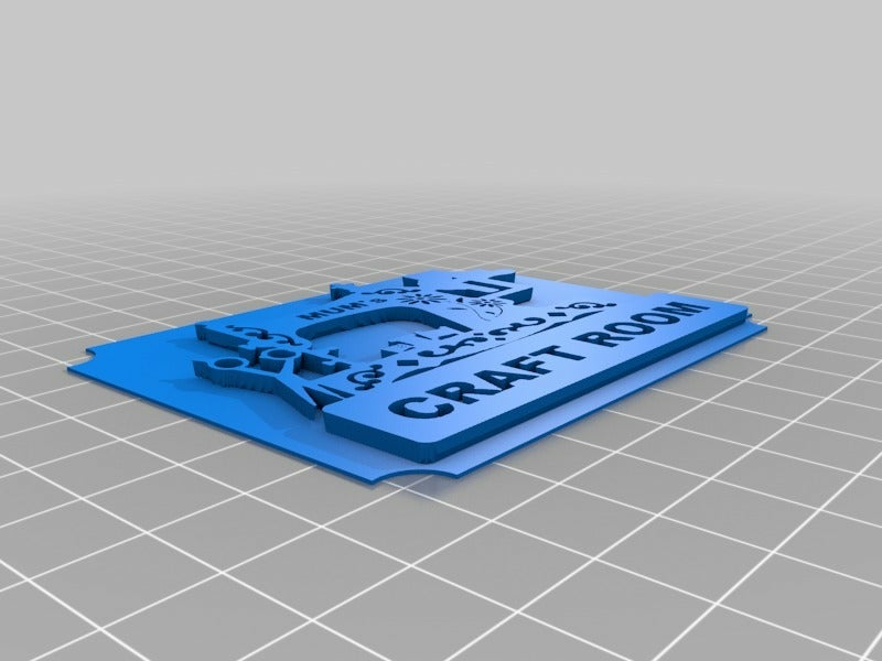 🎨 Craft Room Plaque・Free STL File for ・Cults