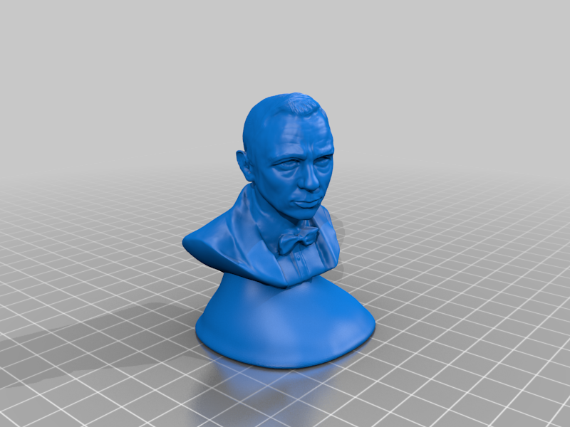Free STL file James Bond Bust 👤・Design to download and 3D print・Cults