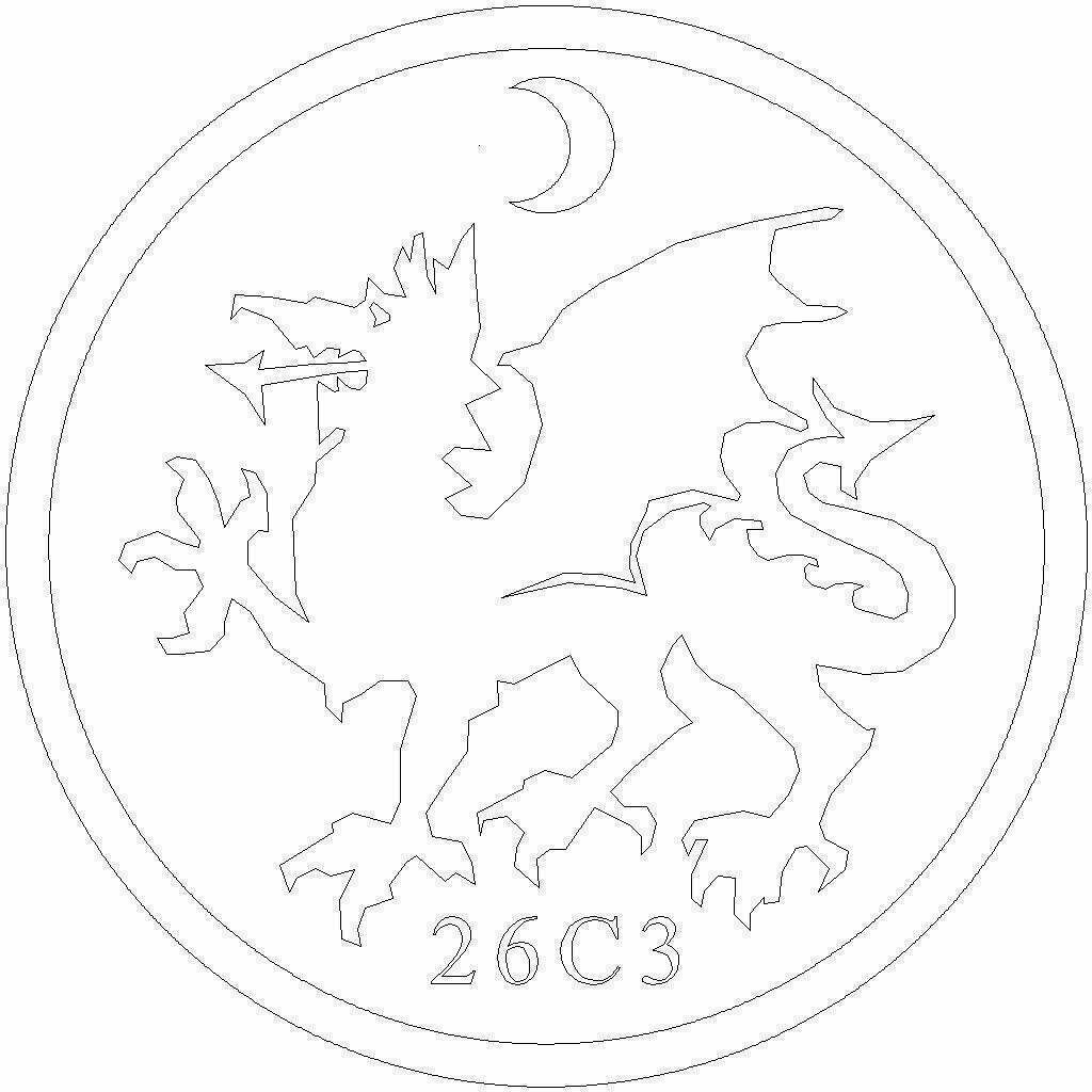 Free STL file Dragon Coin for 26C3 🐉 (DXF)・Design to download and 3D ...