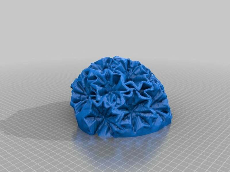 Free STL file Origami Half Sphere (by Chika Ito) 🩻 ・Template to ...