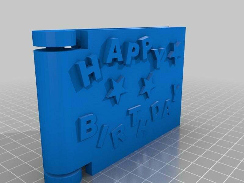 🎂 Birthday Card・Free STL File for ・Cults