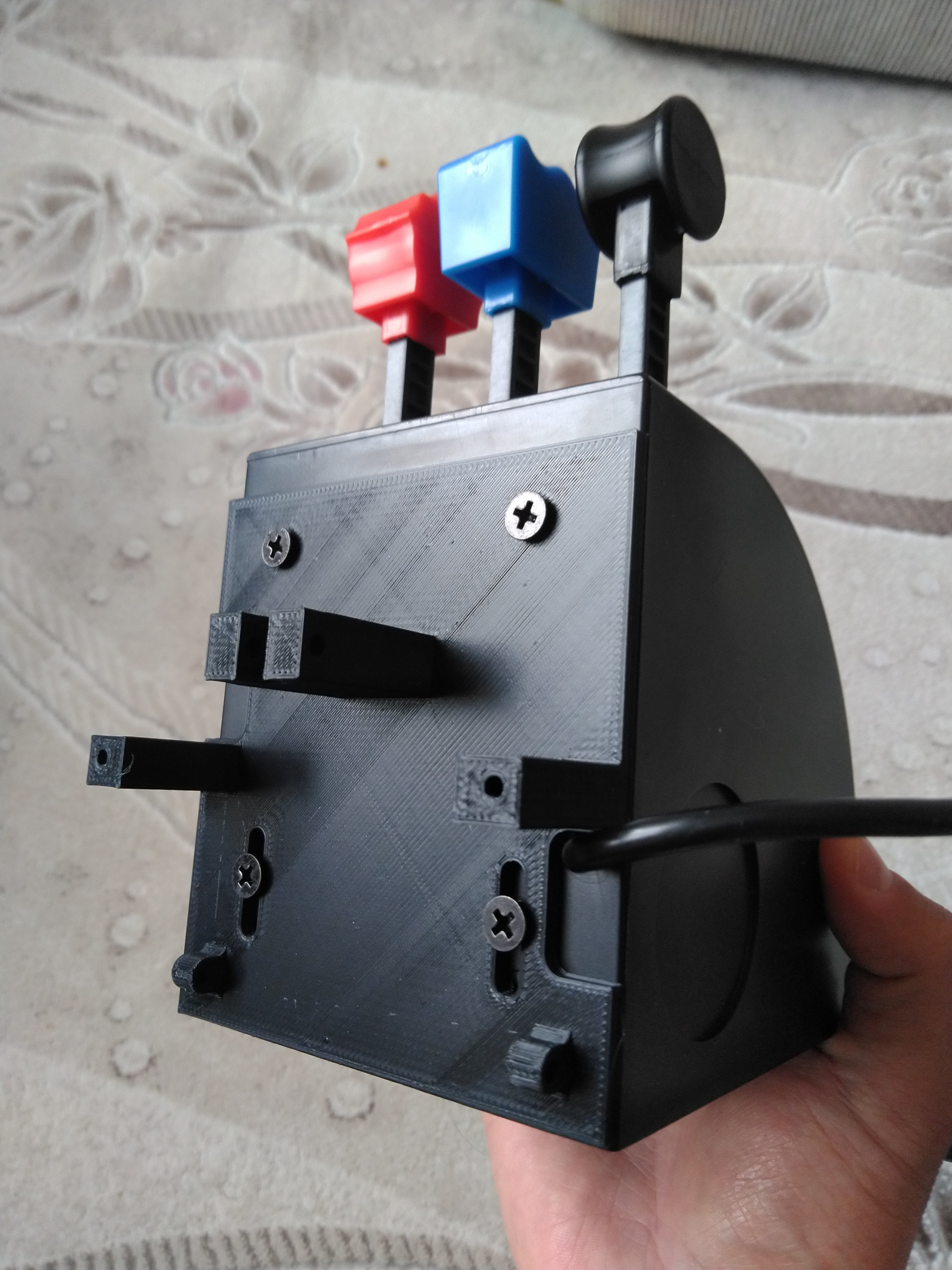 3D file Angled Throttle Stand for Saitek Throttle Quadrant ️ ・Design to ...