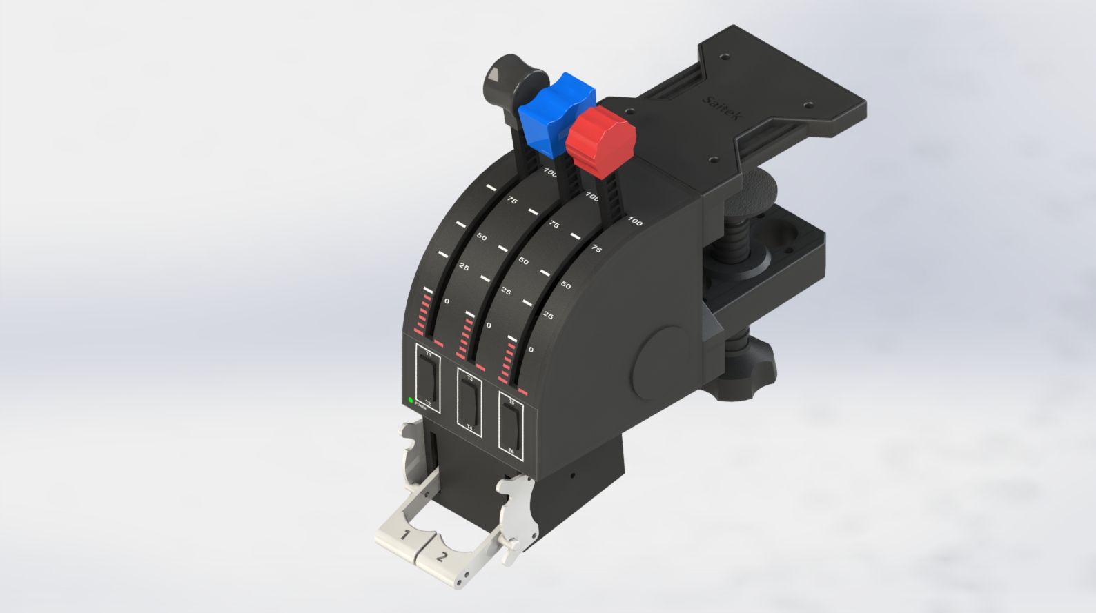 ⛽ Boeing 737 Cut-off Levers Module for Saitek Throttle Quadrant・ 3D ...