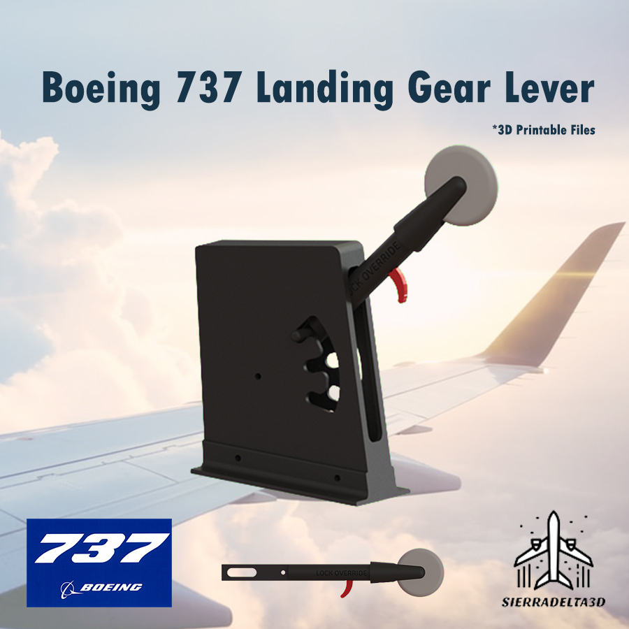 🛬 Boeing 737 Landing Gear Lever・ STL File for ・Cults