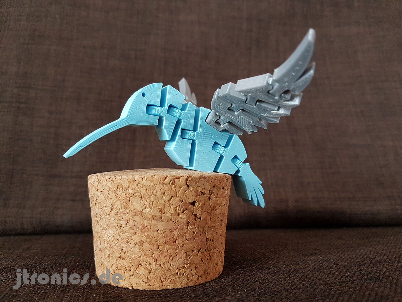 🐦 Flexi Articulated Hummingbird・Free STL File for ・Cults