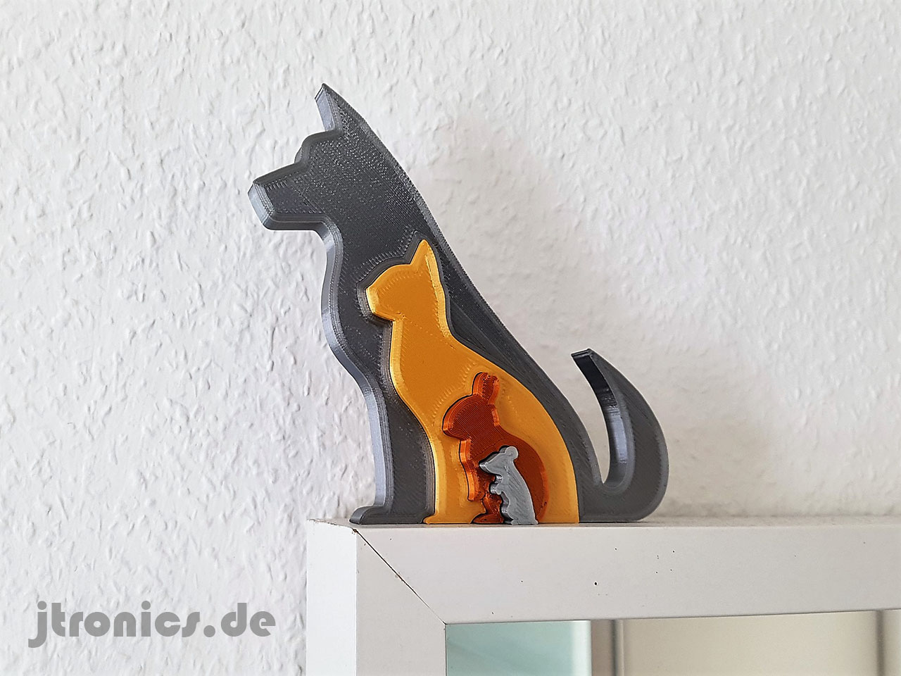 👤 Animal Silhouette - Dog Cat Rabbit Mouse・Free STL File for ・Cults