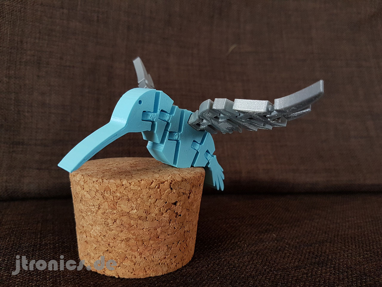 🐦 Flexi Articulated Hummingbird・Free STL File for ・Cults