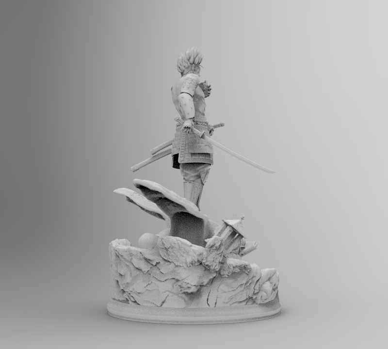 3D file Trunks Samurai Dragon Ball 🗡️ ・3D print object to download・Cults