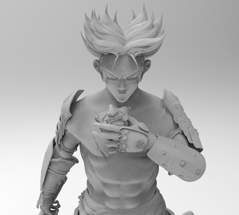 3D file Trunks Samurai Dragon Ball 🗡️ ・3D print object to download・Cults