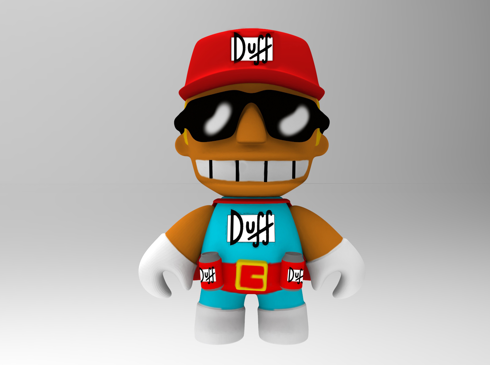 Archivo STL Duffman Chibi Los Simpsons (Hombre Duff) 🎨 ・Plan de ...