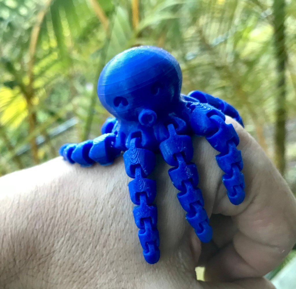 3D printable Cute Mini Octopus・Cults