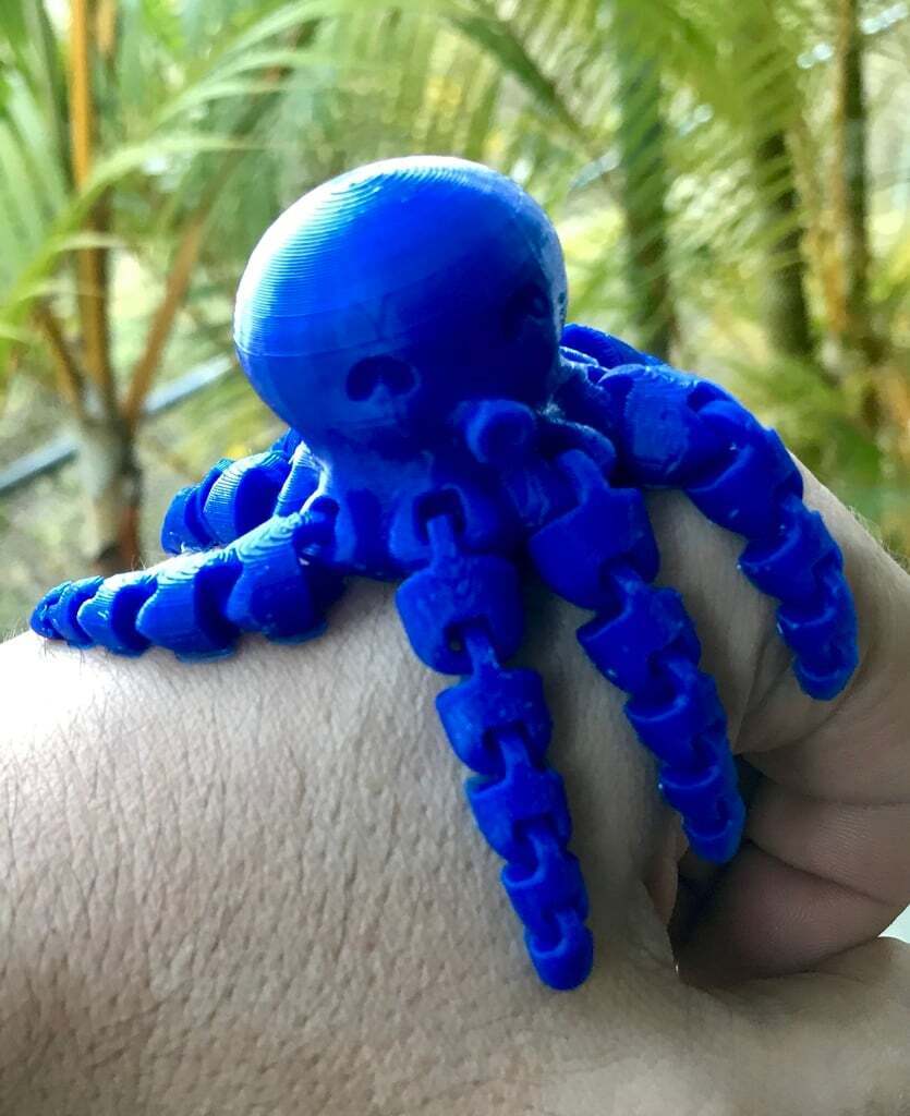 3D printable Cute Mini Octopus・Cults