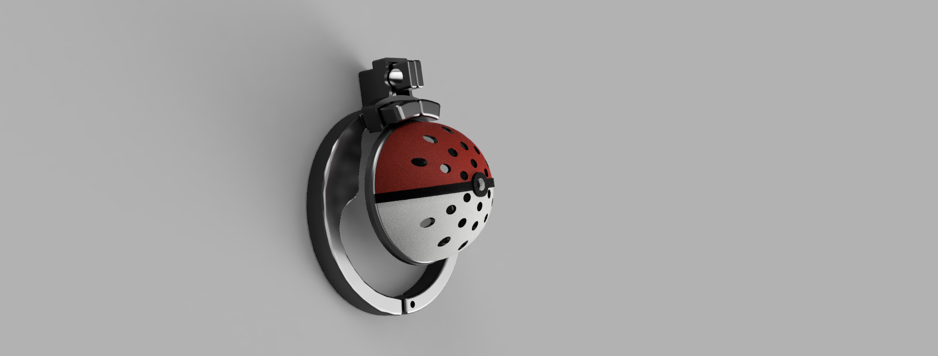🤐 pokeball chastity cage xs・Free STL File for 3D printing・Cults