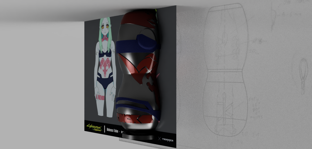 🔞 Rebecca Onahole Cyberpunk・Free STL File for ・Cults
